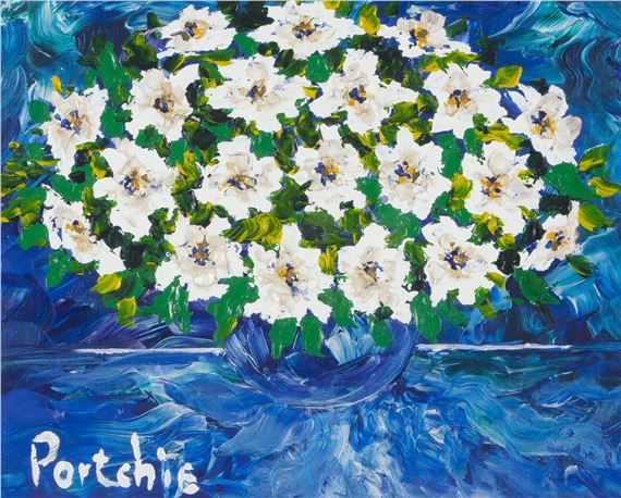 Portchie | ) STILL LIFE WITH FLOWERS | MutualArt