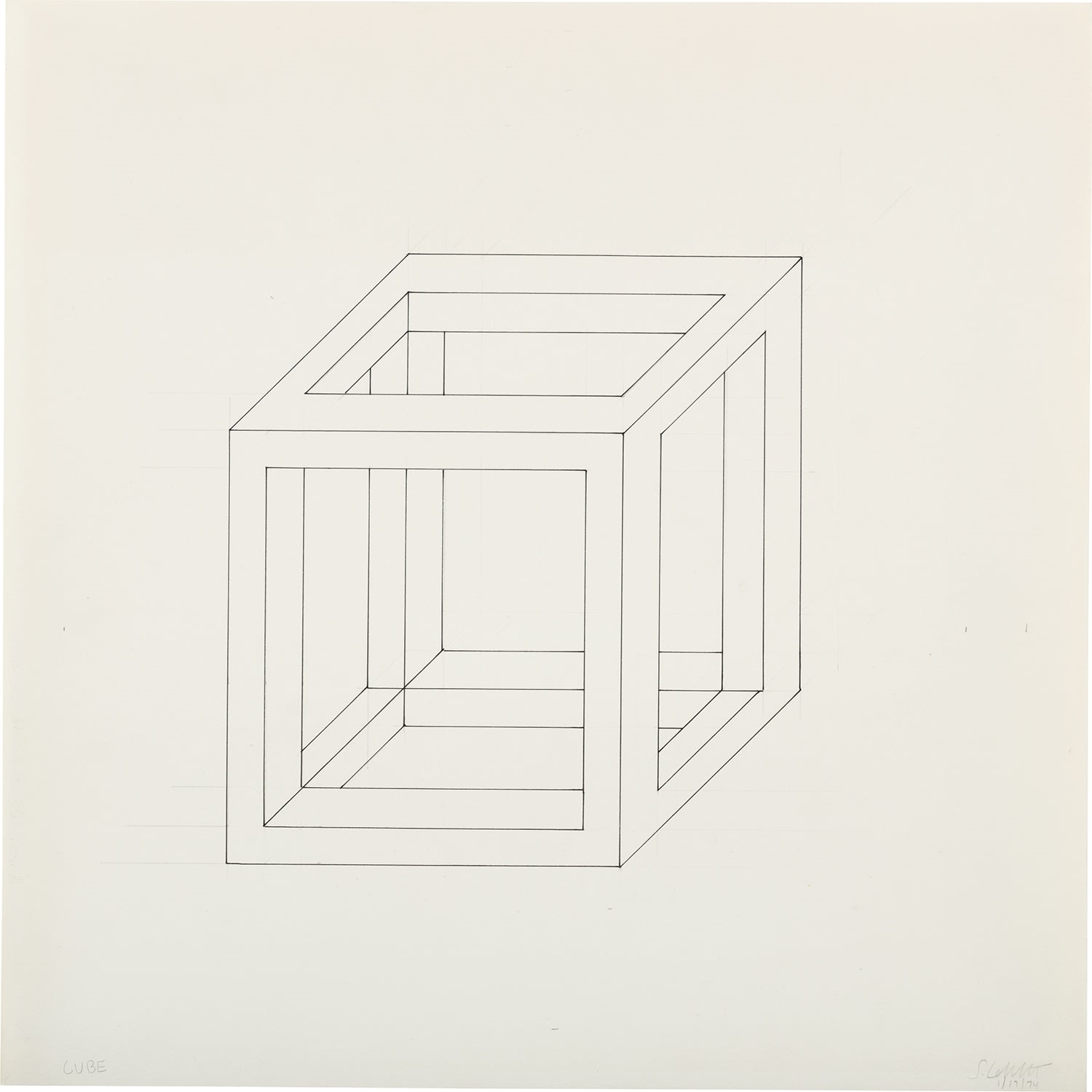 Sol LeWitt | Kubus (1969) | MutualArt