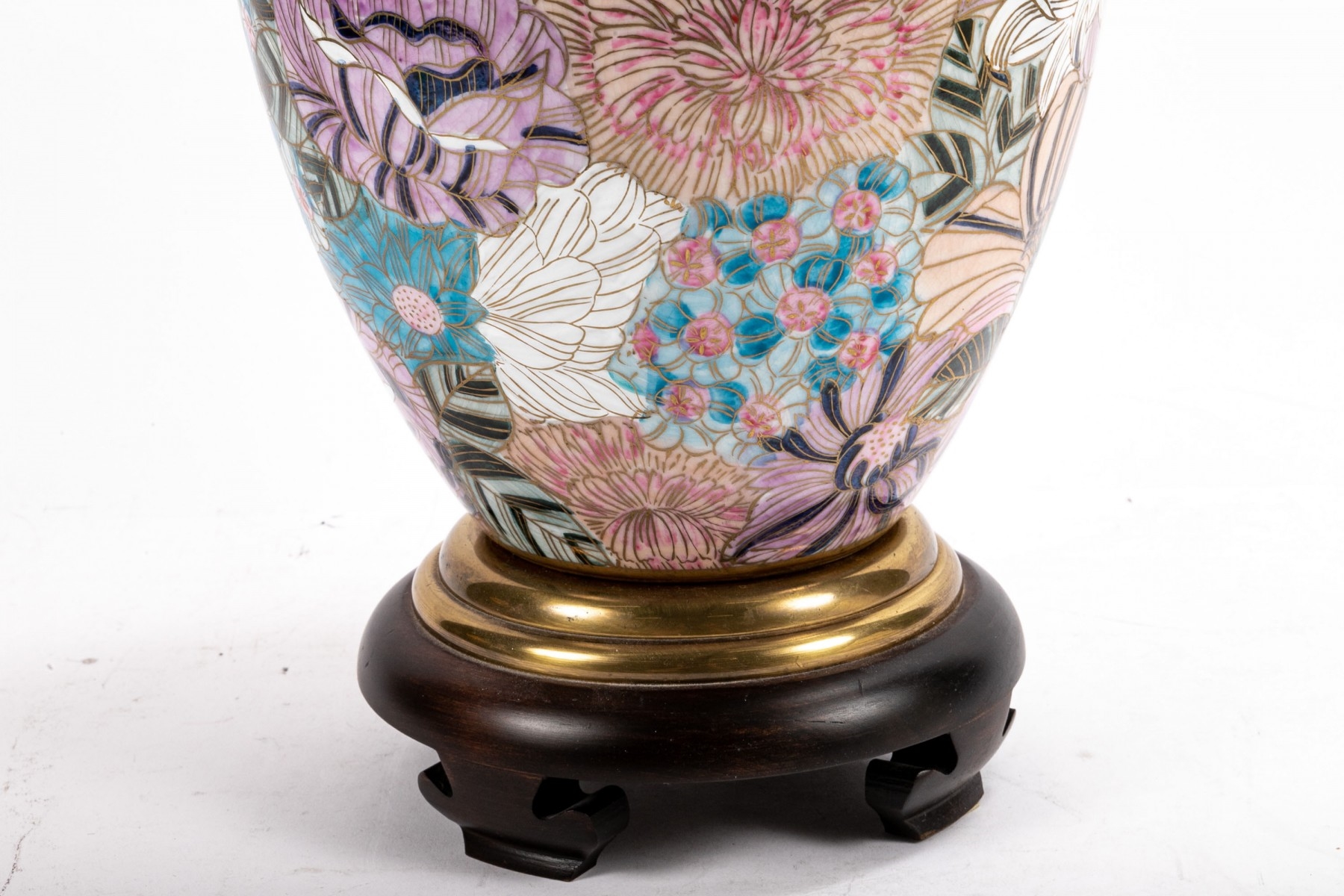 Frederick Cooper Llosa | Frederick Cooper Gilt Floral Porcelain Table ...