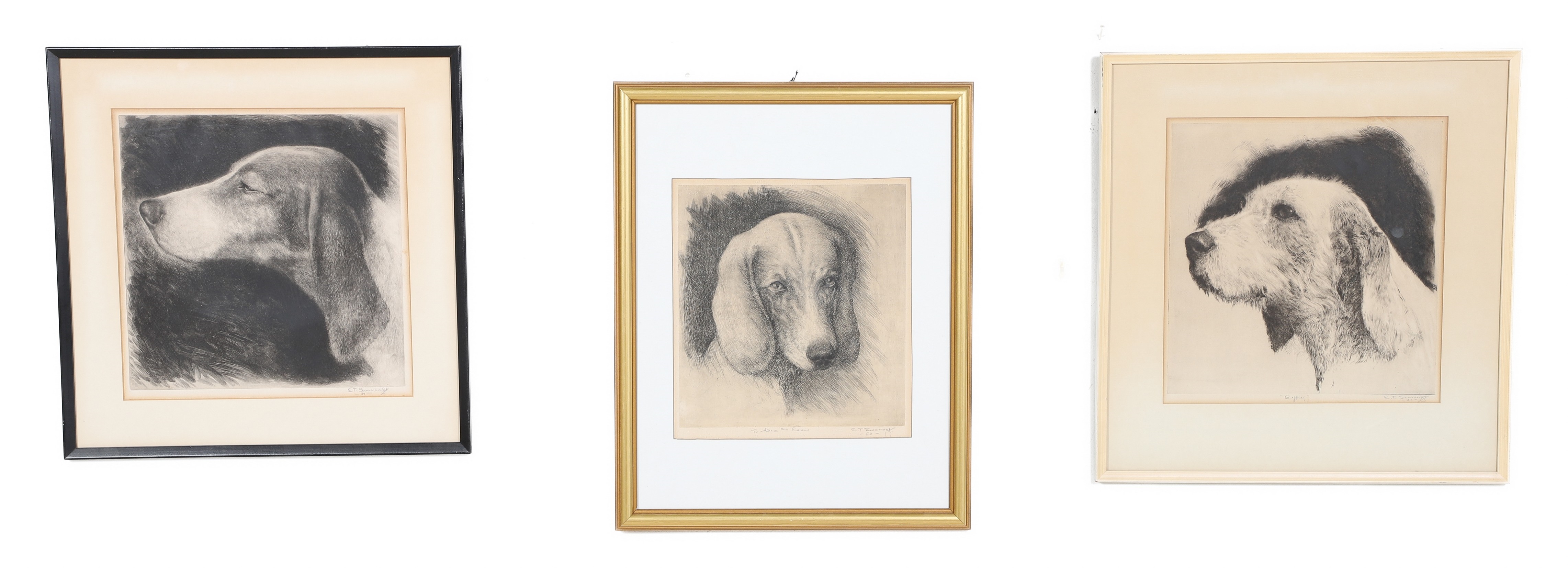 E.T. Scowcroft | Dog etchings | MutualArt