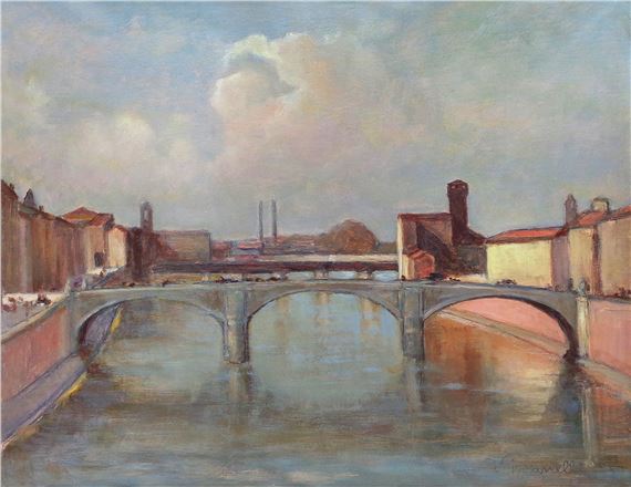 Ferruccio Pizzanelli | Mattino Lungarno 1930 c (1930) | MutualArt