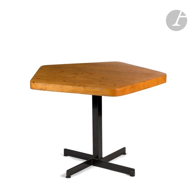 Charlotte Perriand | Pentagonal pedestal table (1976) | MutualArt