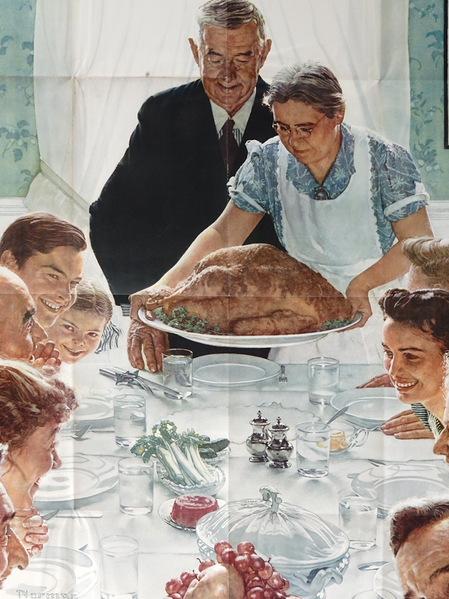 Norman Rockwell | Freedom from Want from the Four Freedoms series ...
