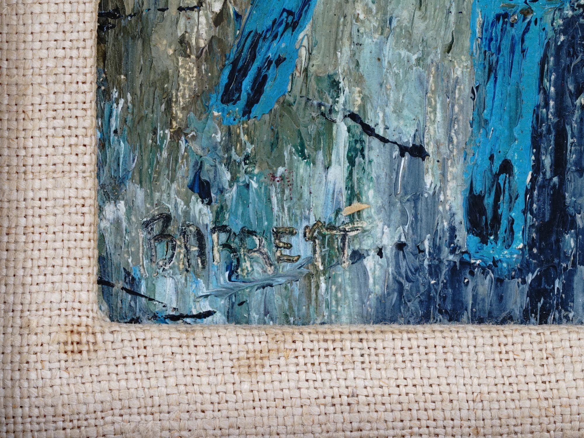 Mildred Barrett | A portrait of a woman with flowers | MutualArt