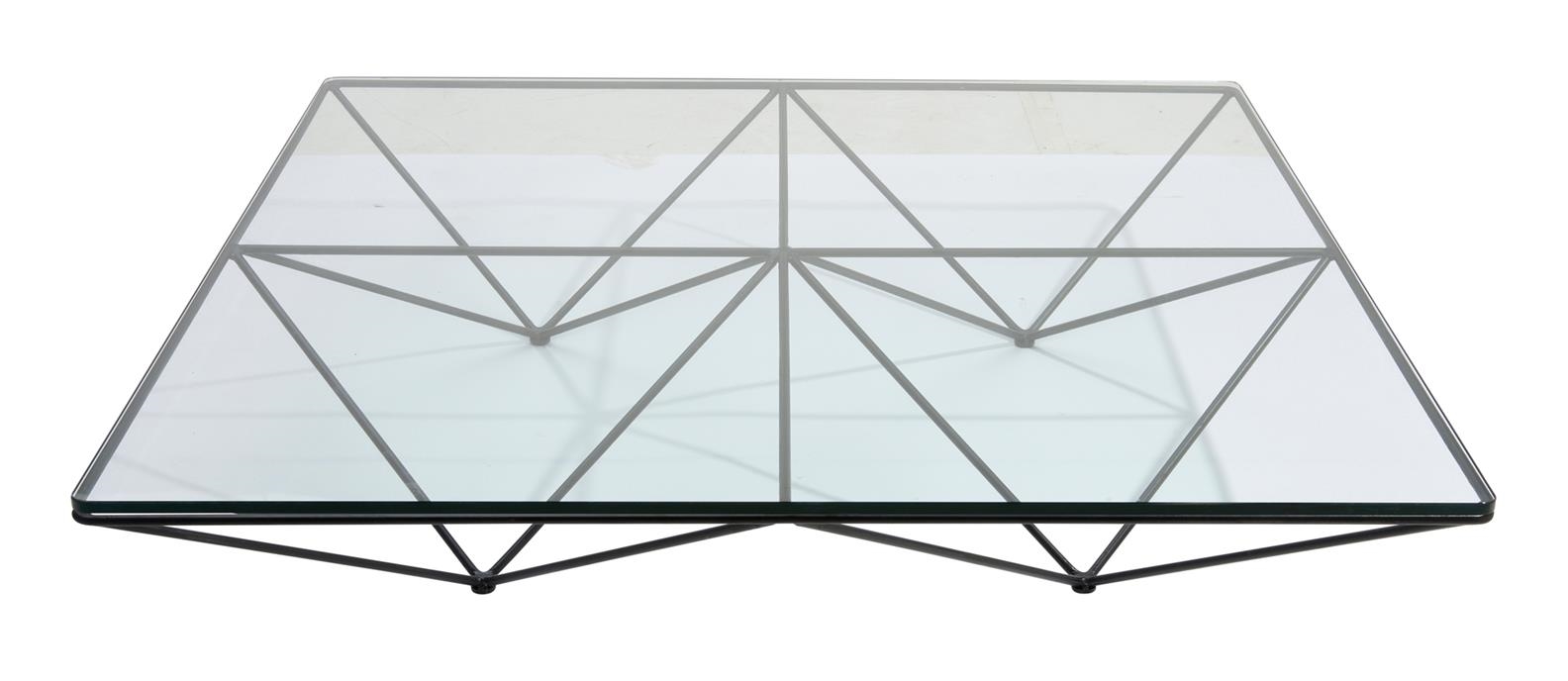 Paolo Piva | Square powder coated black steel frame (Circa 1980s ...