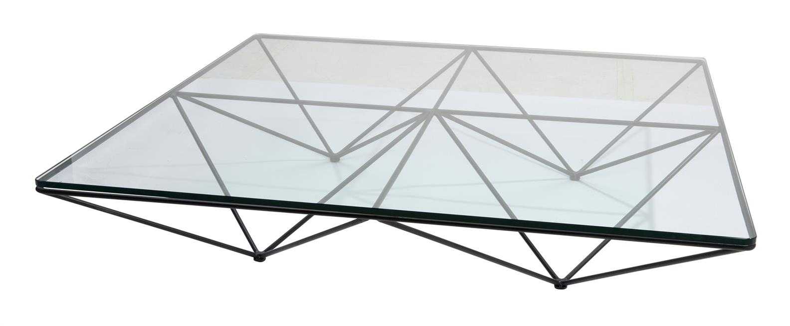 Paolo Piva | Square powder coated black steel frame (Circa 1980s ...