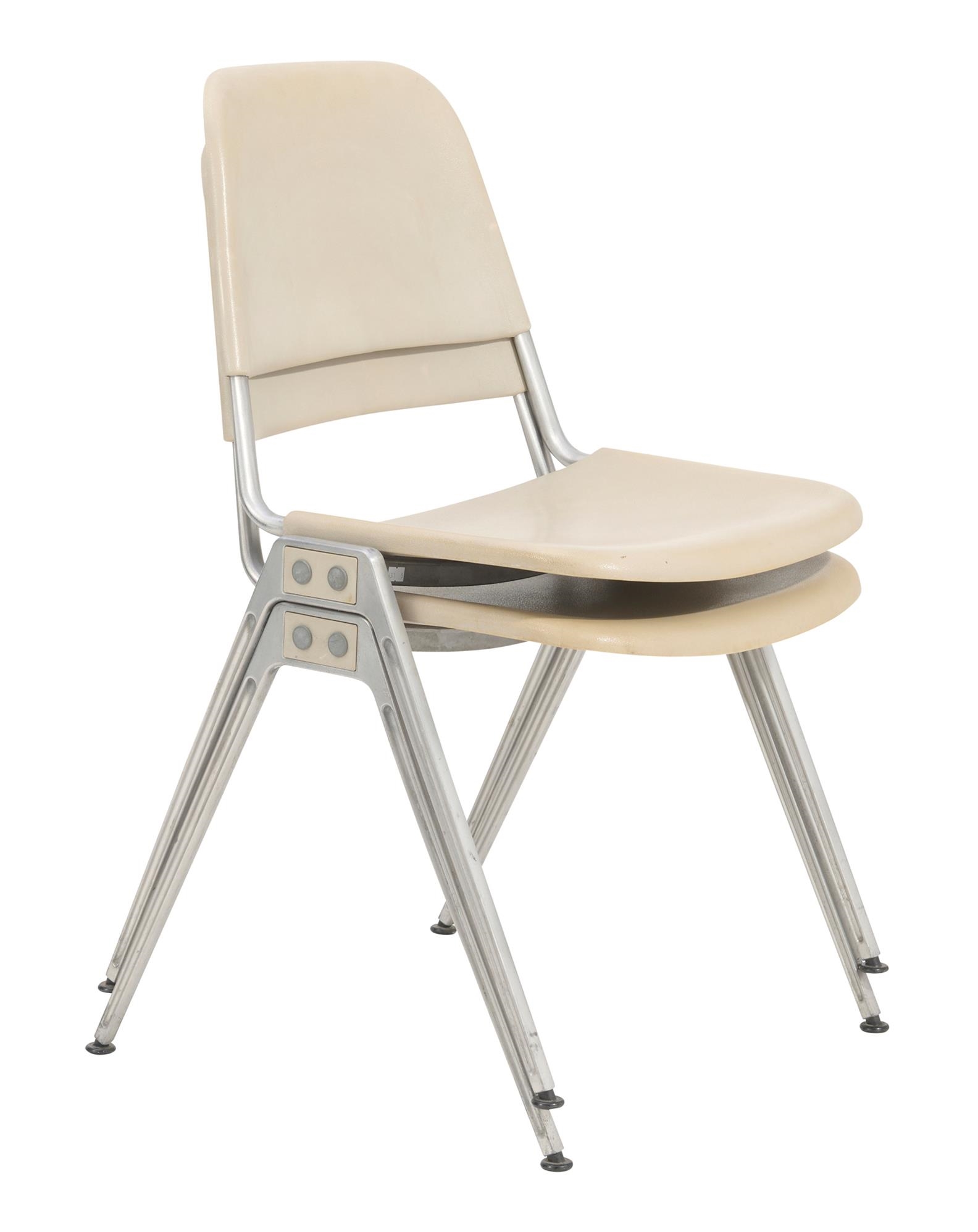 Don Albinson | Aluminium frames with grey plastic backrests and seats ...
