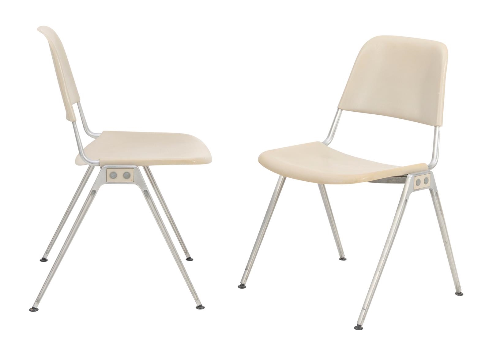 Don Albinson | Aluminium frames with grey plastic backrests and seats ...