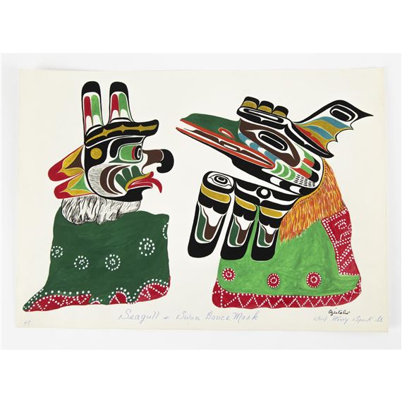 Henry Speck | SEAGULL & SWAN DANCE MASK | MutualArt