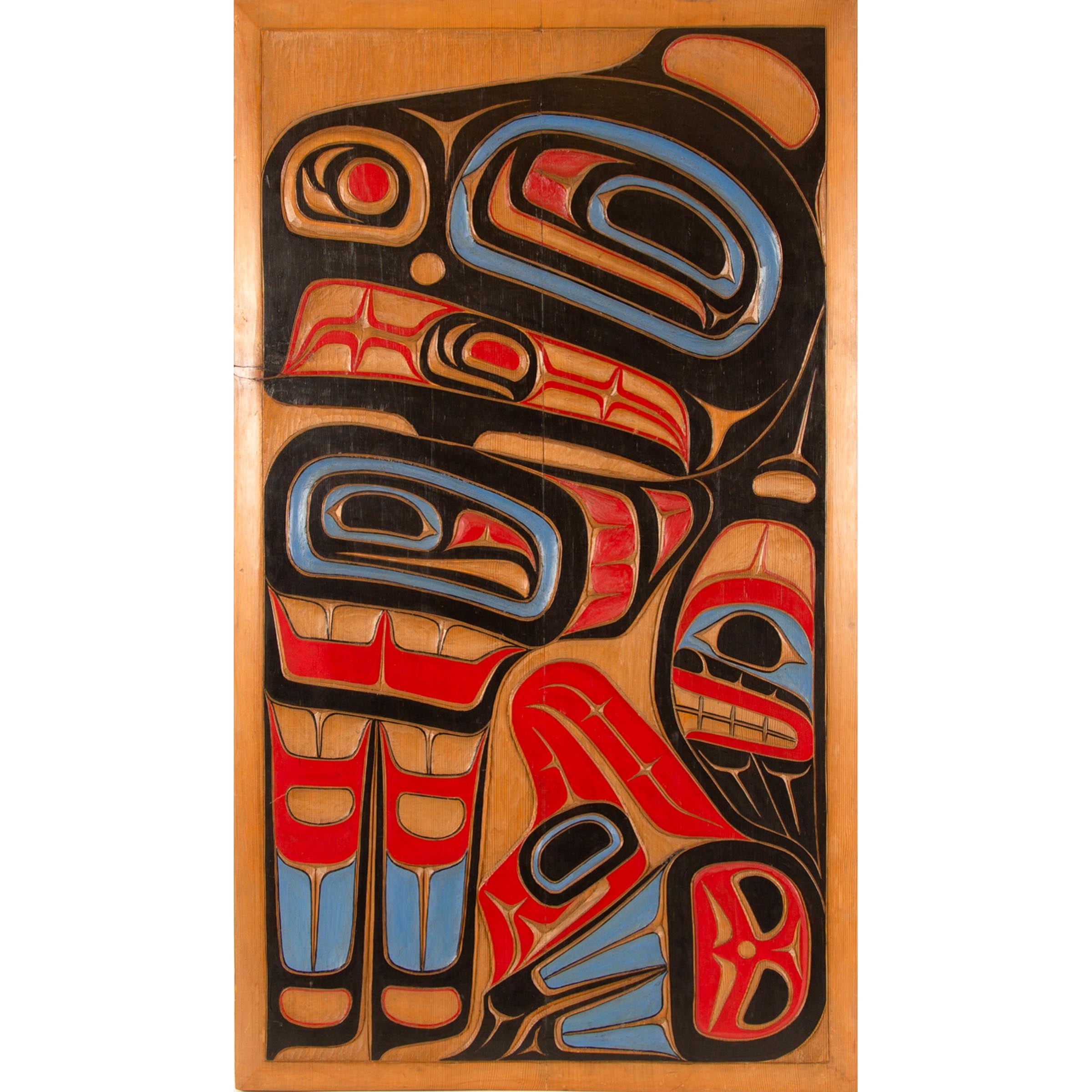 Tony Hunt | THUNDERBIRD CARVED WOODEN PANEL,1974 (1974) | MutualArt