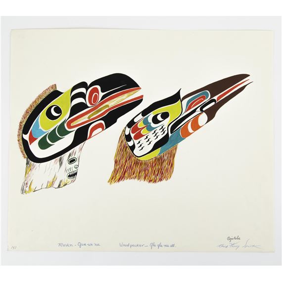 Henry Speck | RAVEN - GWA WE NA, WOODPECKER - GLA GLA NA ETL | MutualArt