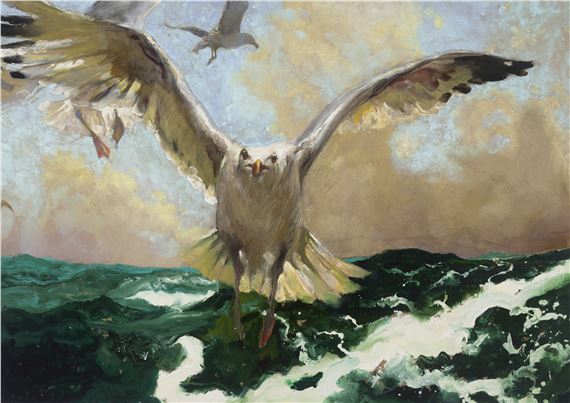 Jamie Wyeth | Pig and The Train (1977) | MutualArt