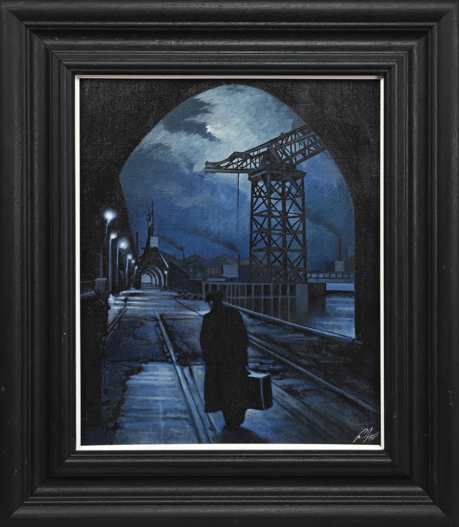 Ryan Mutter | MAN AT THE CRANE | MutualArt