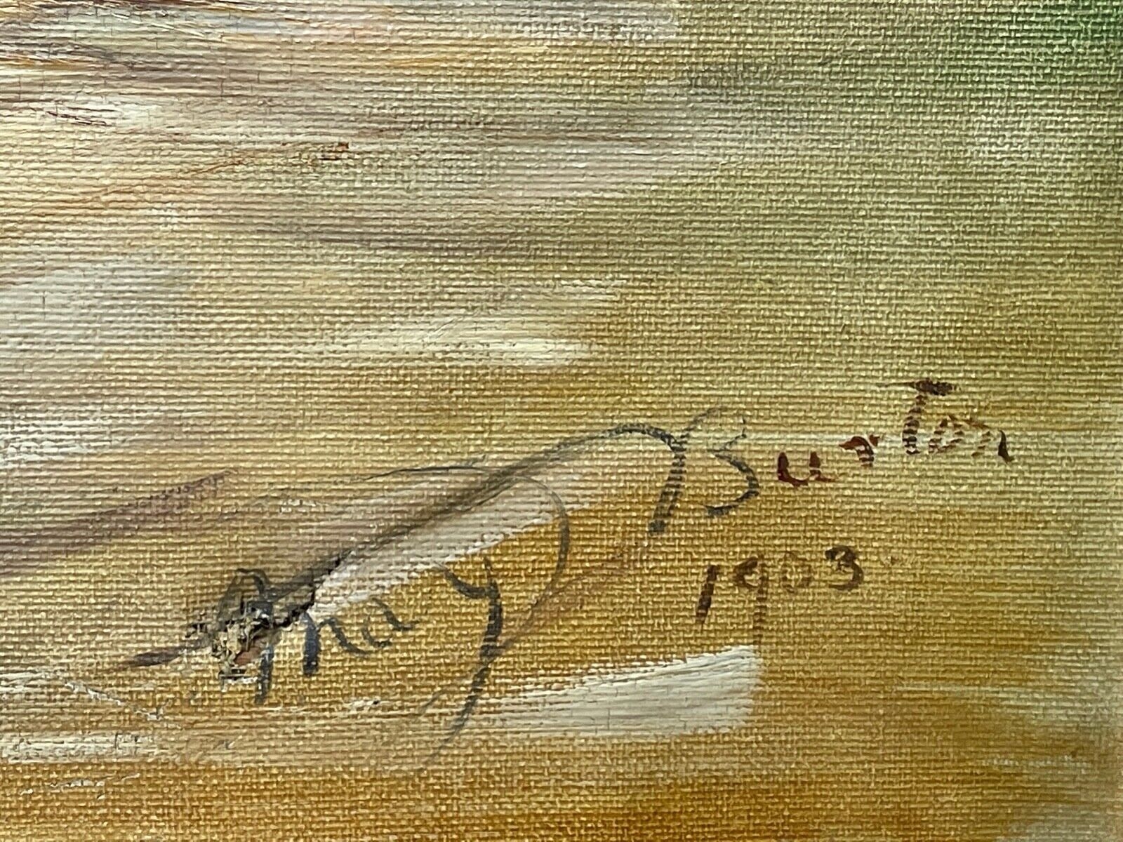 Alice Burton | BLACK BAY HUNTER HORSE OIL PAINTING (Early 20th Century ...