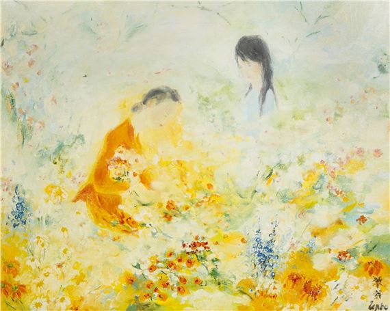 Le Pho | Women picking Flowers | MutualArt