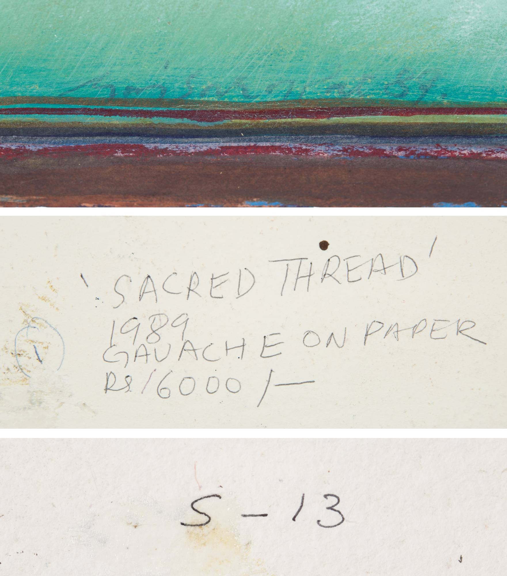 Gogi Saroj Pal | Sacred Thread (1989) | MutualArt