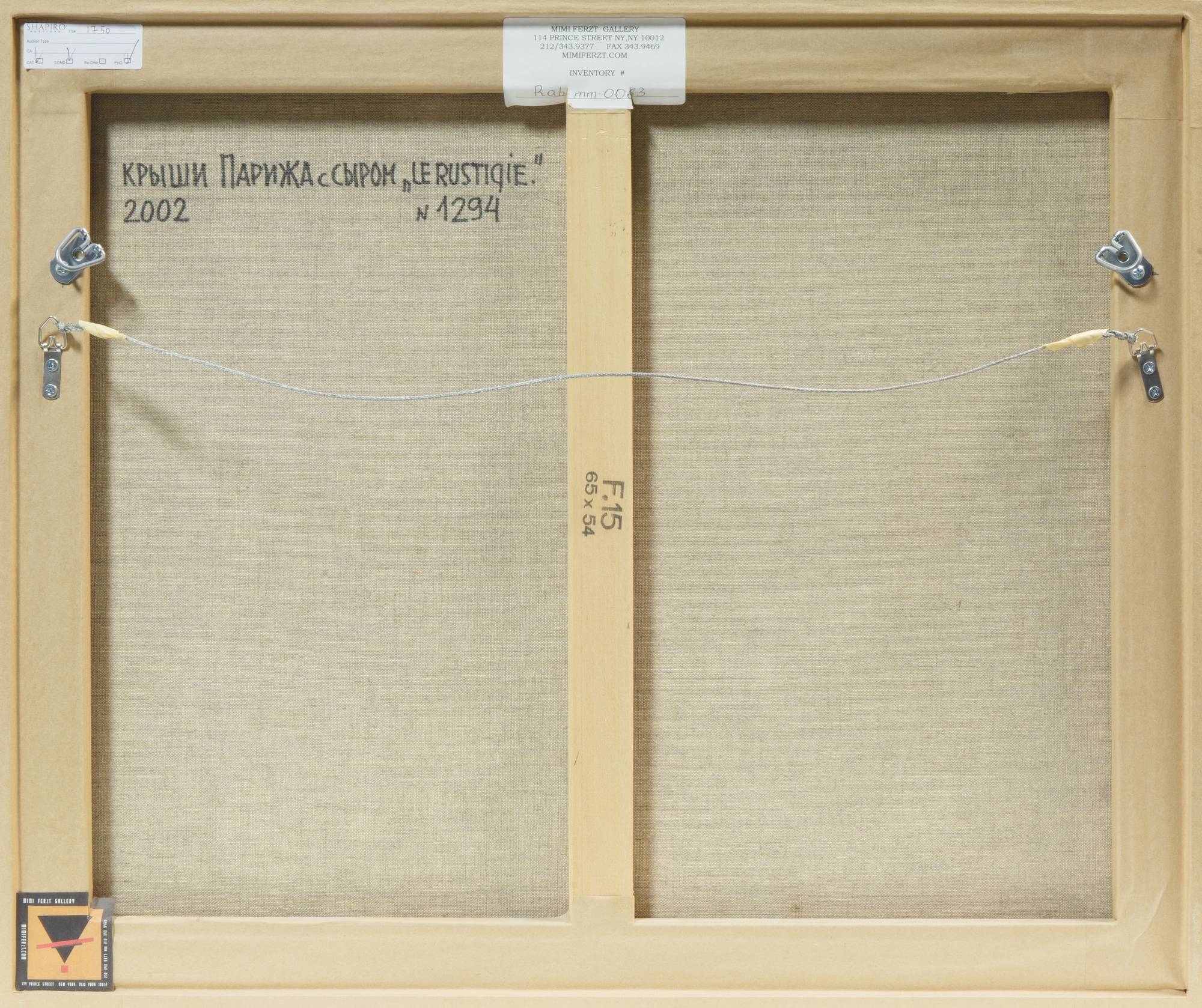 Oskar Rabin | Paris Roof and Le Rustique Cheese (2002) | MutualArt