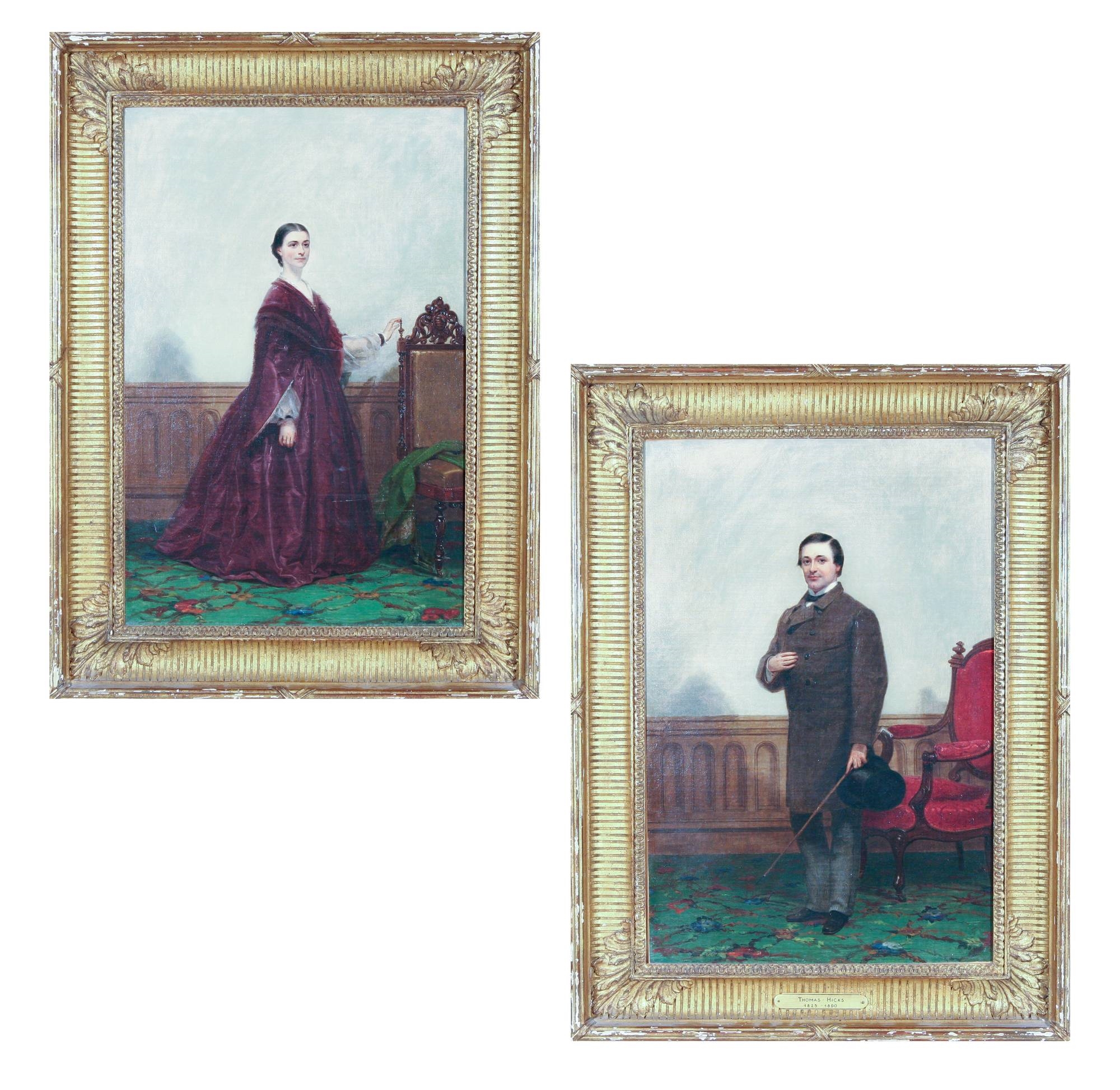 Thomas Hicks | 2 works: Husband and Wife | MutualArt