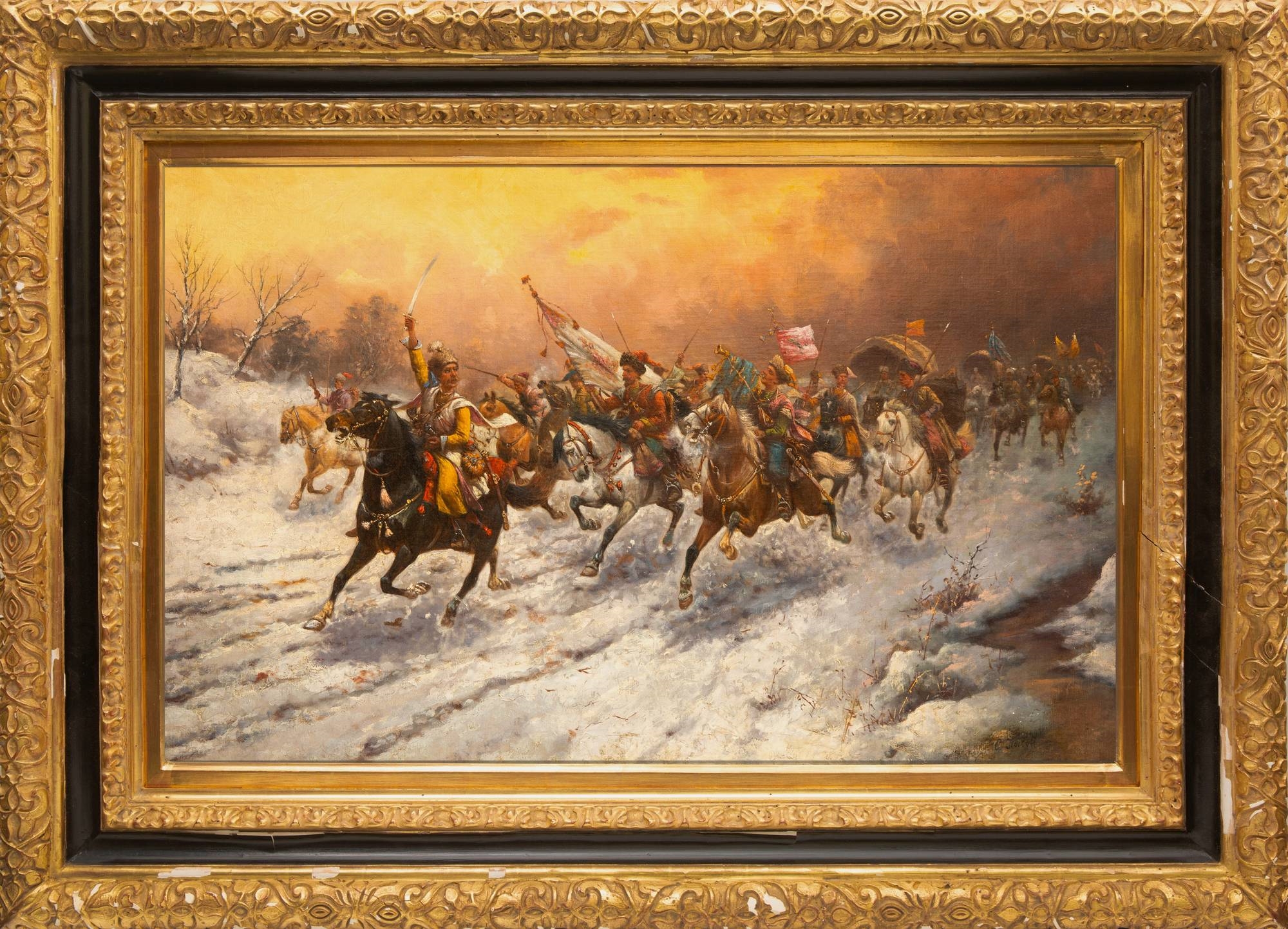 Adolf Constantin Baumgartner-Stoiloff | Cossack Caravan | MutualArt