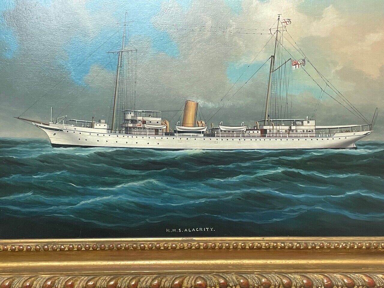 Marine School 20th Century | HMS ALACRITY SCHOONER STEAM SAIL SHIP OIL ...