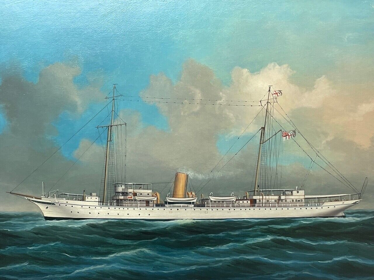 Marine School 20th Century | HMS ALACRITY SCHOONER STEAM SAIL SHIP OIL ...