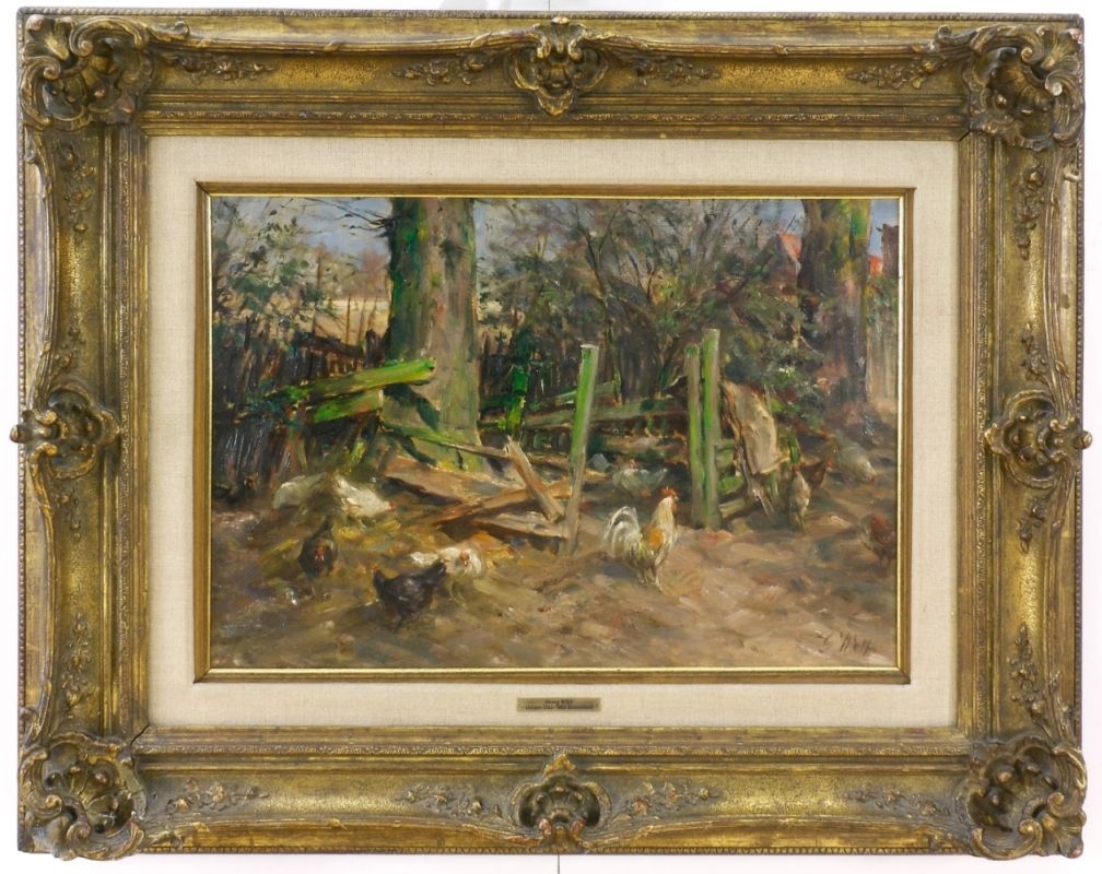 Georg Wolf | Sommerlicher Hühnerhof | MutualArt