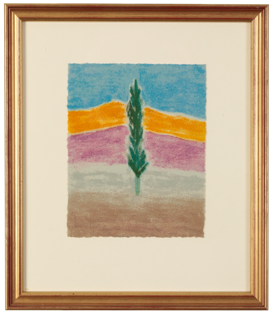 Craigie Aitchison | Cypress Tree, Montecastelli (4) | MutualArt