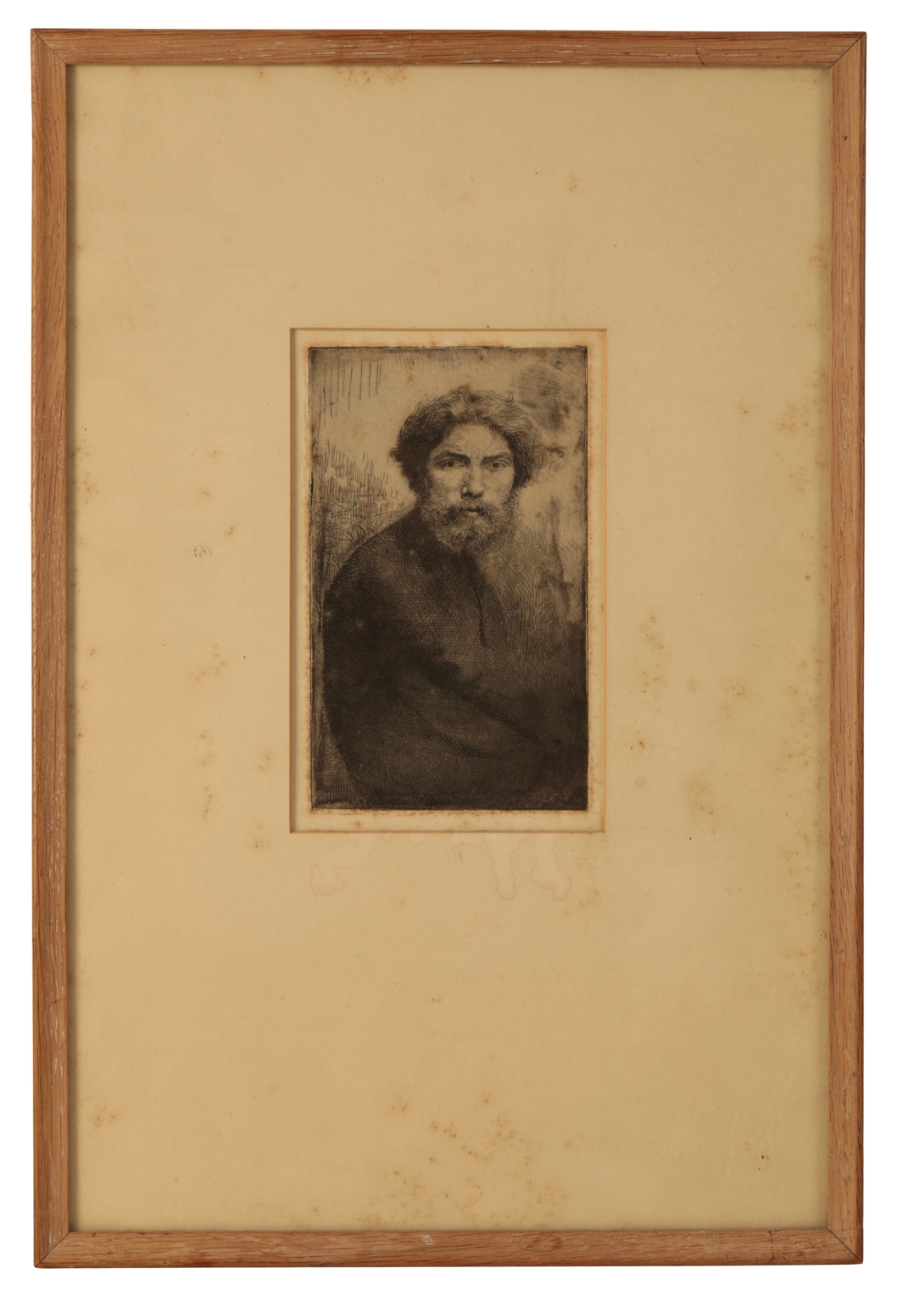 Augustus Edwin John | Self portrait in a black gown (1905) | MutualArt