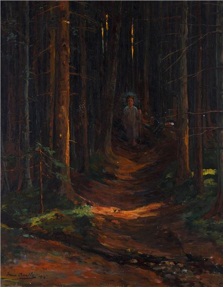 Hans Bertle | Christuskind im Wald. (1918) | MutualArt