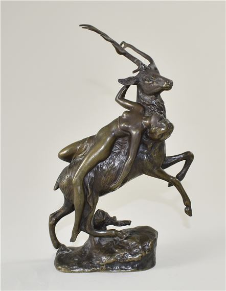 Richard Thuss | Gefesselter weiblicher Akt auf Hirsch | MutualArt