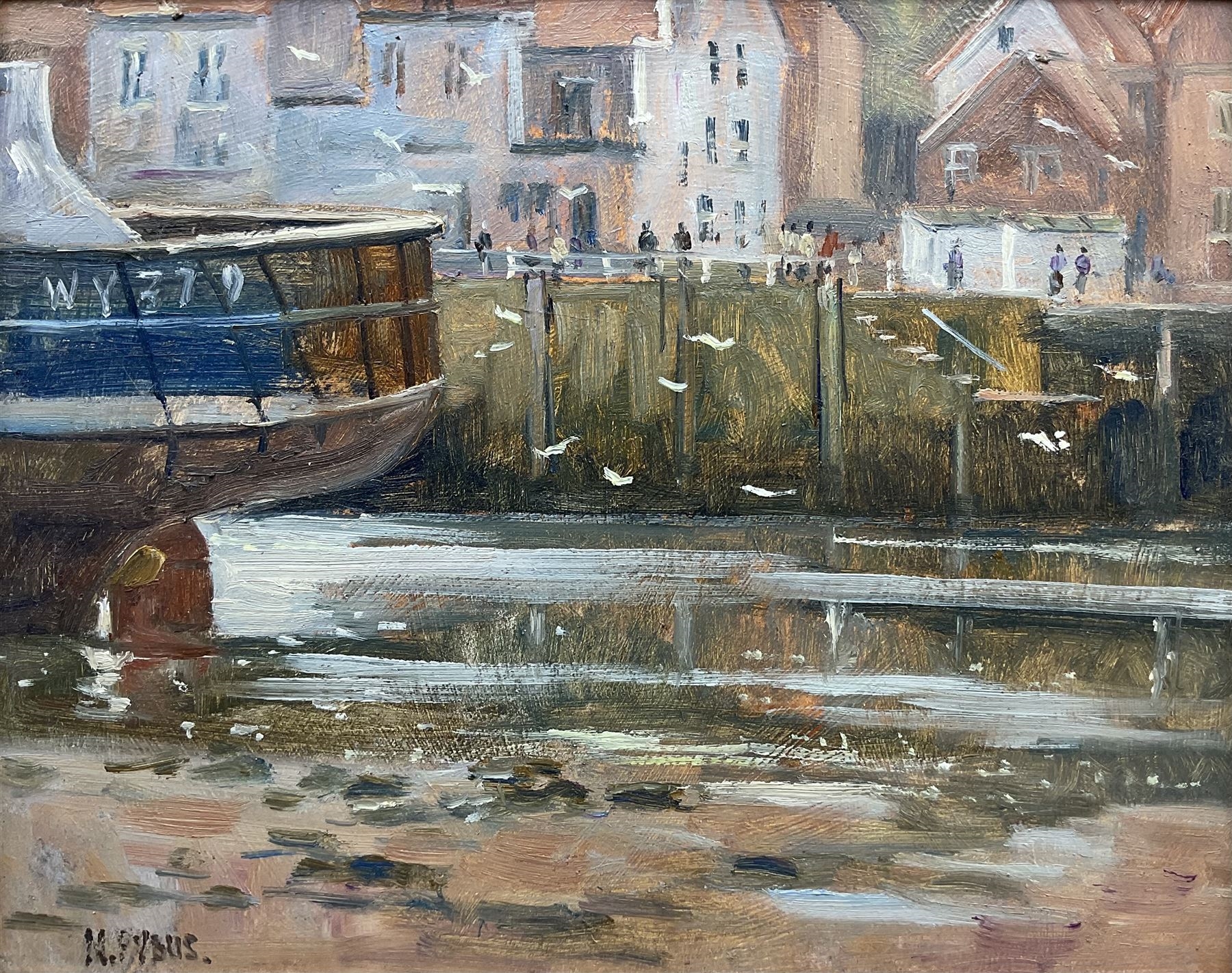Christine Pybus | Whitby Quayside | MutualArt