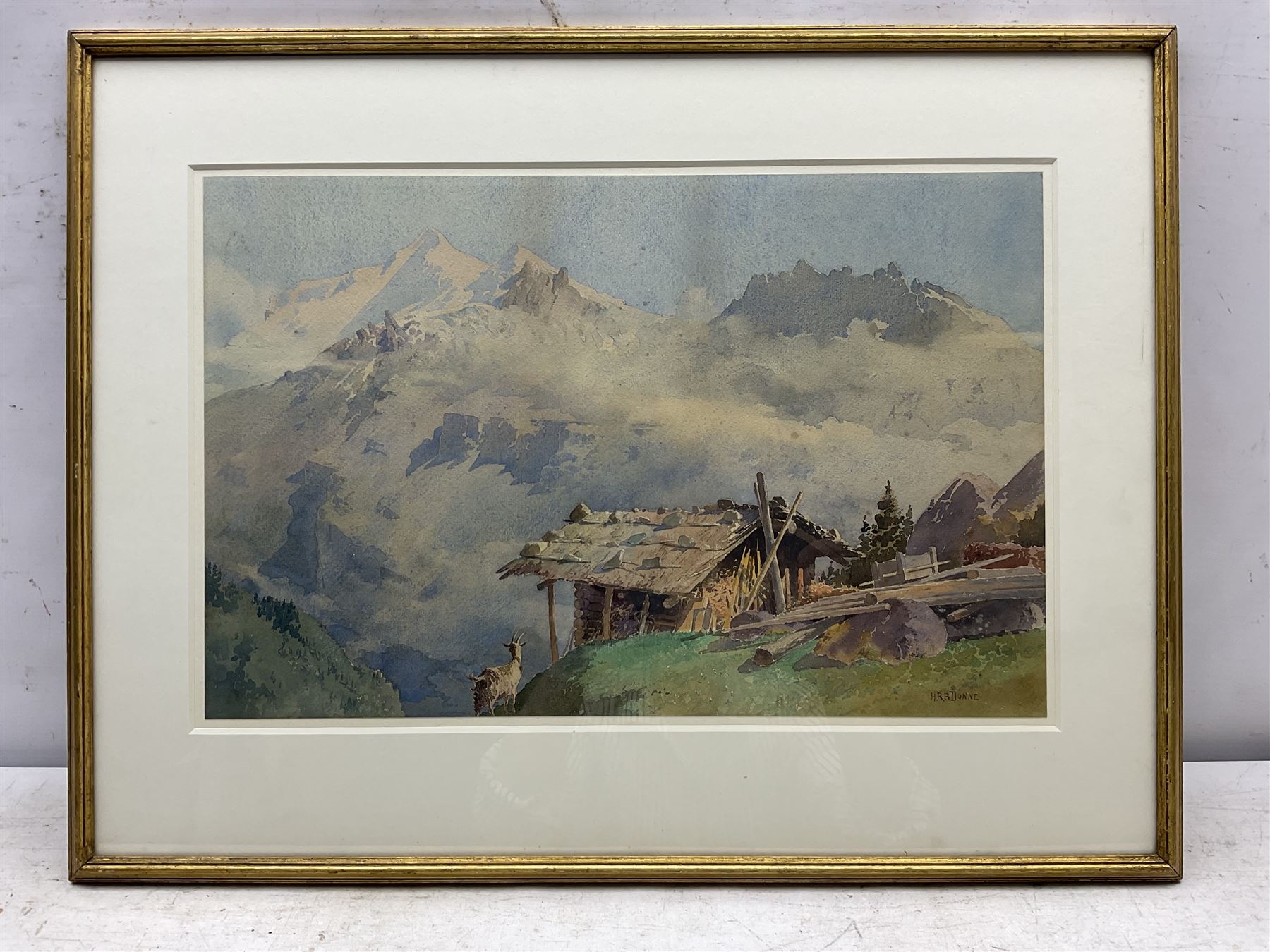 Henry Richard Beadon Donne | Goat by an Alpine Hut 'Kandersteg' | MutualArt