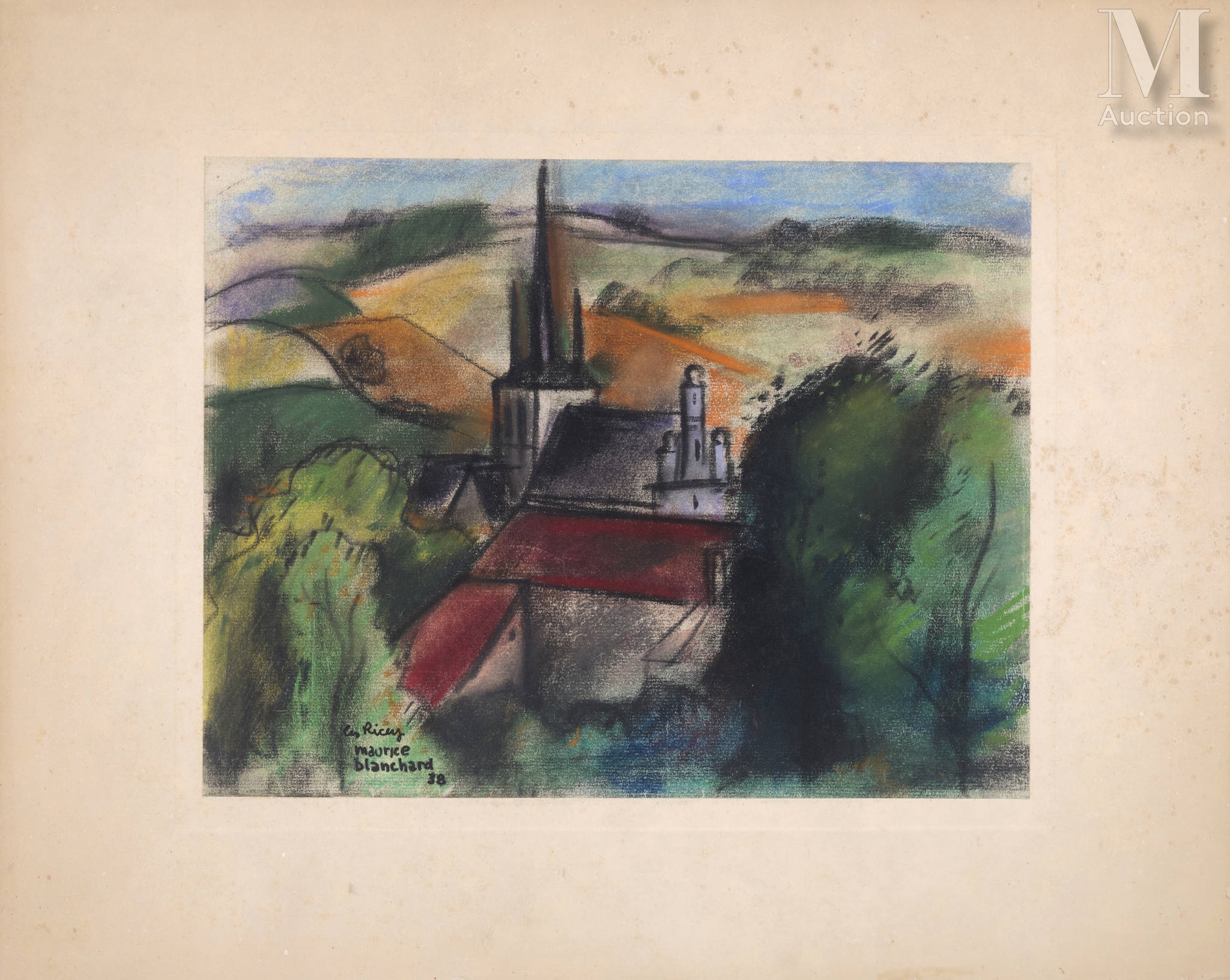 Maurice Blanchard | Eglise de Ricey, 1938 (1938) | MutualArt