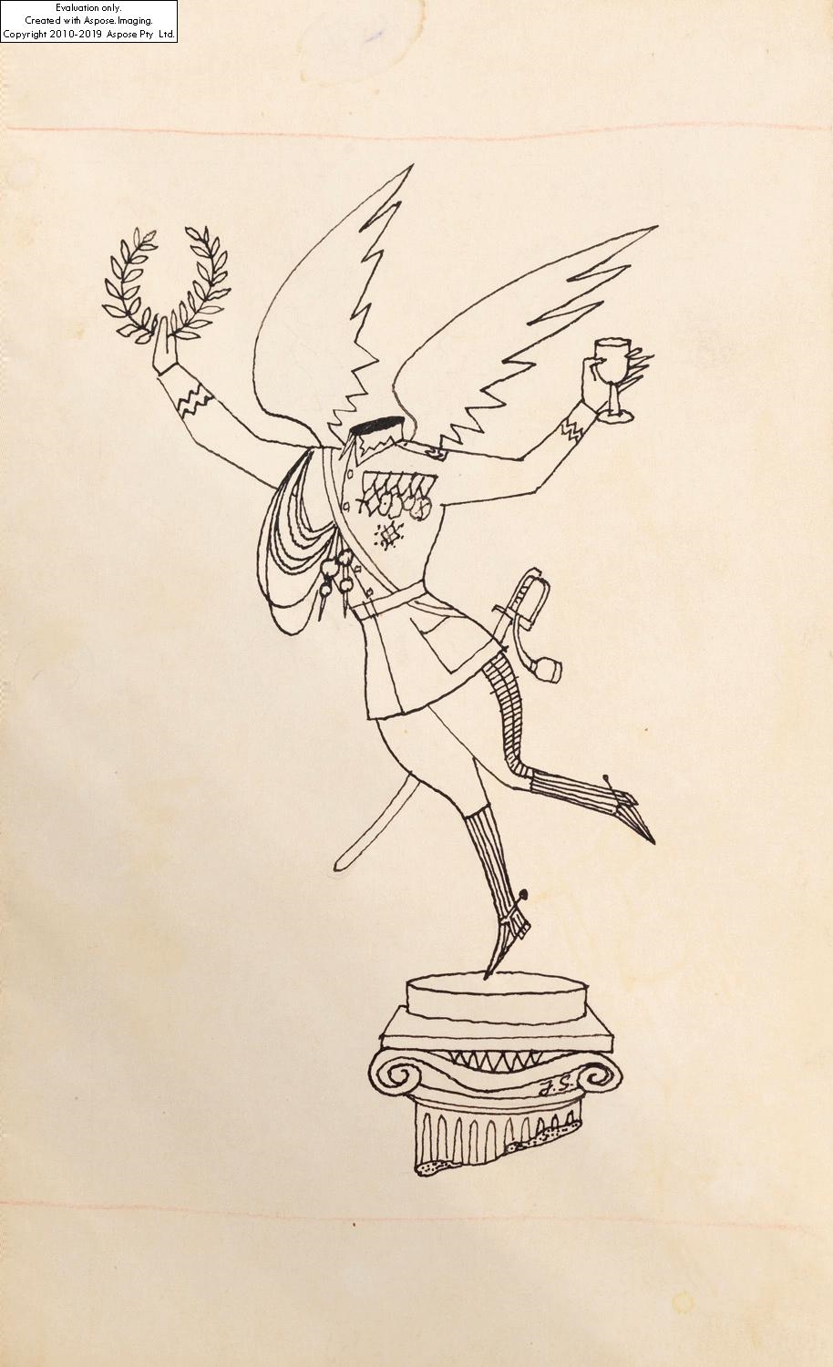 Jerzy Skarżyński | Illustration for Życia Literackiego | MutualArt