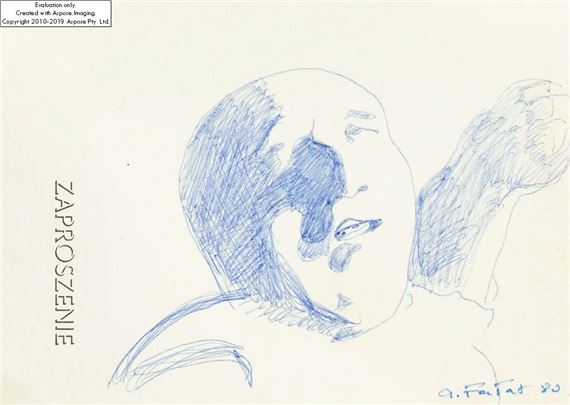 Antoni Fałat | Portrait of a Man (1980) | MutualArt