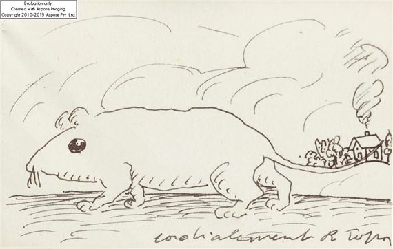 Roland Topor | Rat | MutualArt