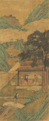 Qiu Ying | Pine Cliff Rhyme | MutualArt