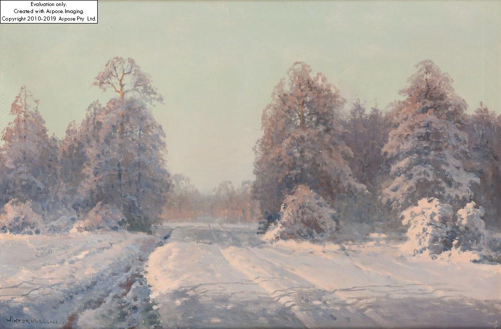 Wiktor Korecki | Zimowe popołudnie | MutualArt