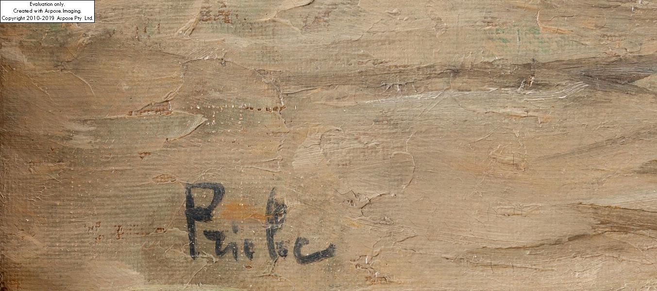 Rudolf Priebe | By a canal in the Netherlands | MutualArt