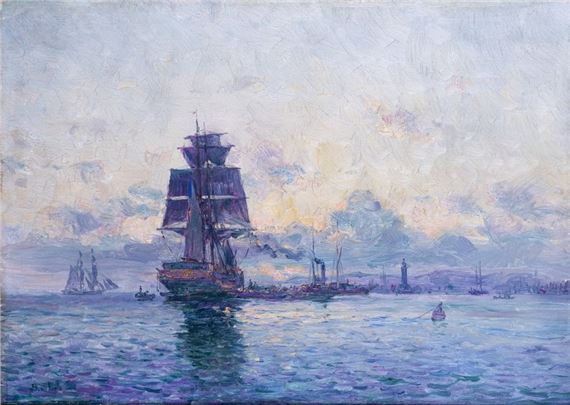 Jean Baptiste Olive | Ship at the entrance of the port of Marseille ...