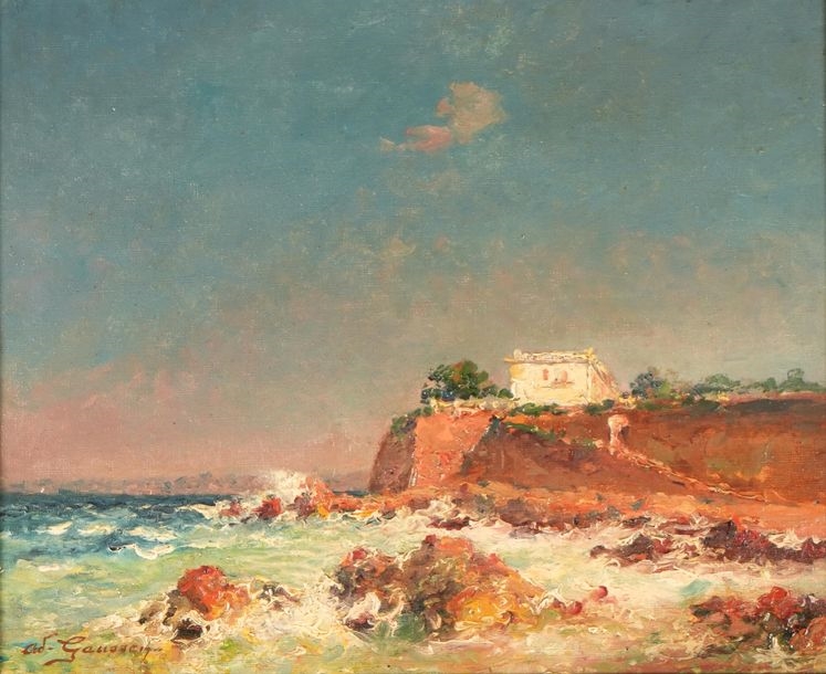 Adolphe Louis Gaussen | The Cove of Maldormé | MutualArt