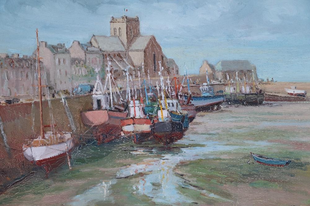 André Postaire | Le port de Barfleur à marée basse | MutualArt