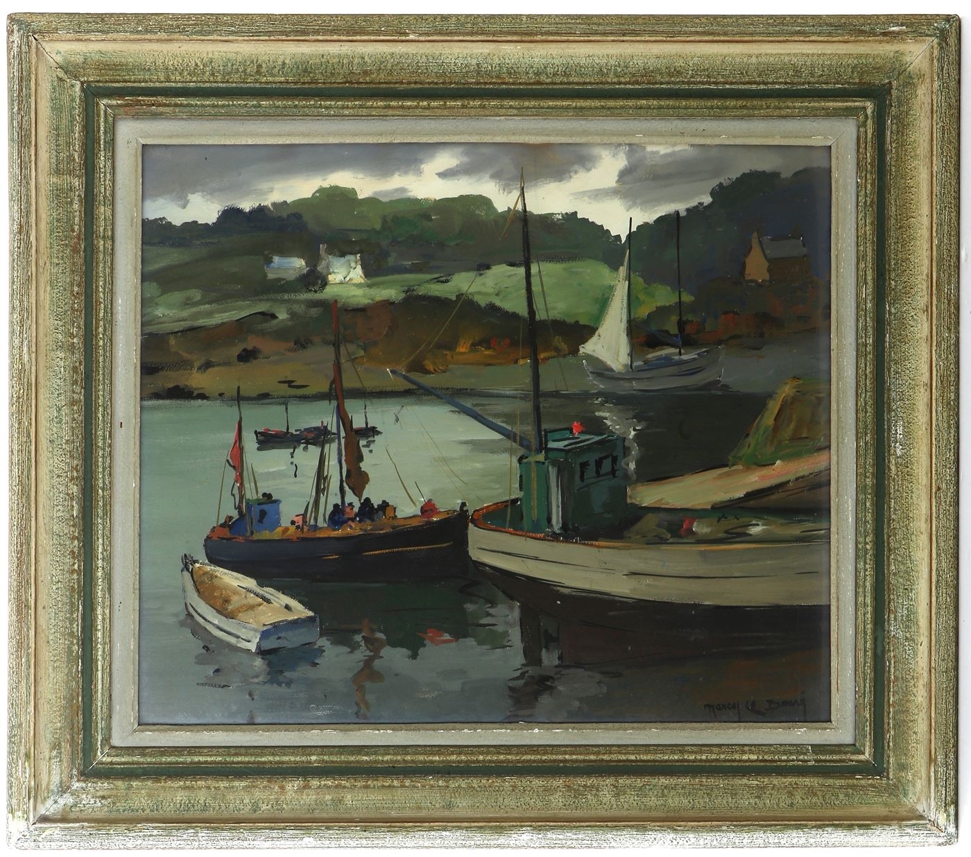Marcel Le Doare | Petit port de pêche en Finistère | MutualArt