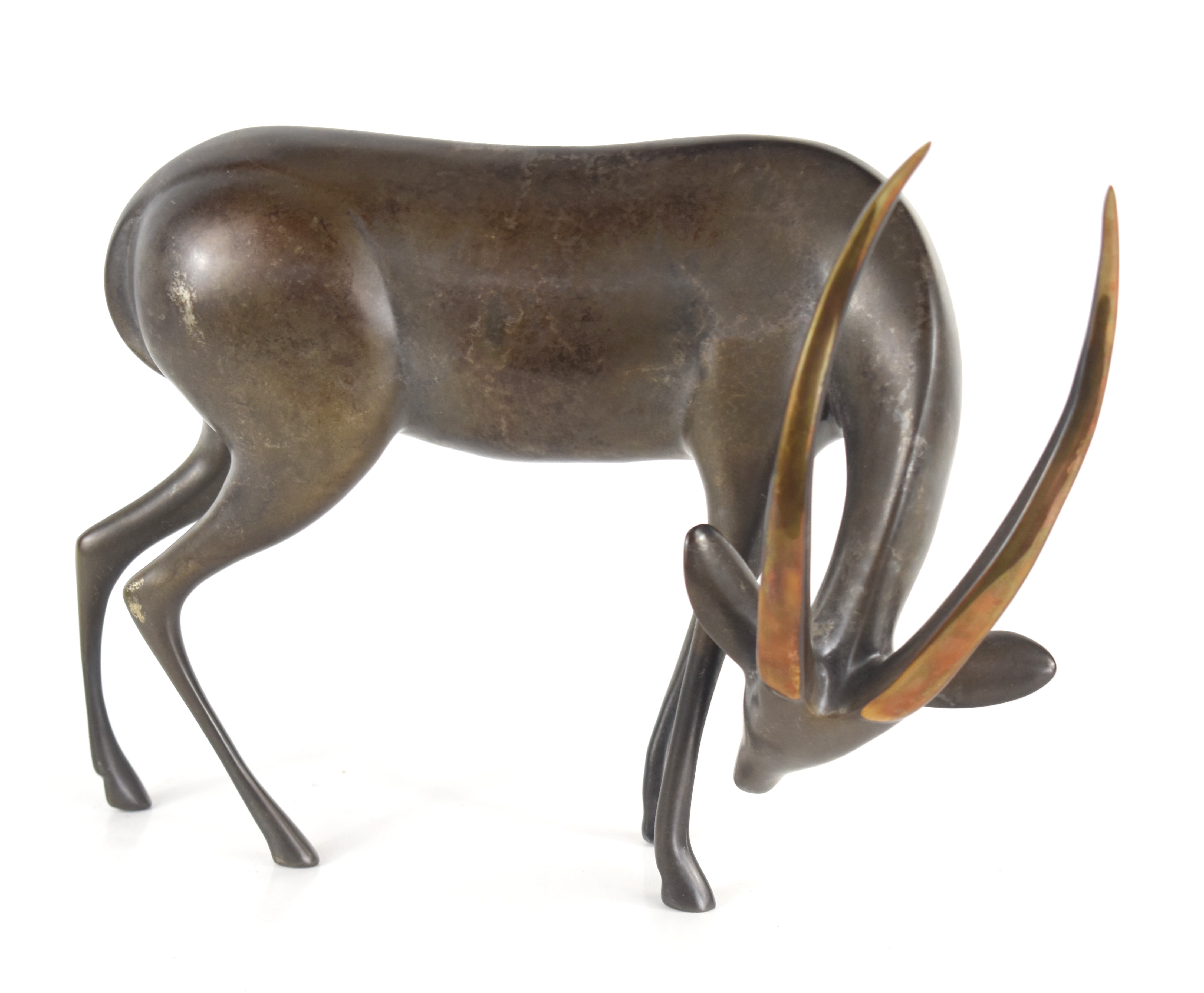 Loet Vanderveen | : A limited edition bronze sculpture of a gazelle ...