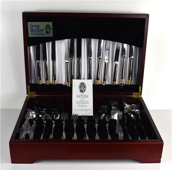 George Butler | A George Butler stainless steel canteen of cutlery ...