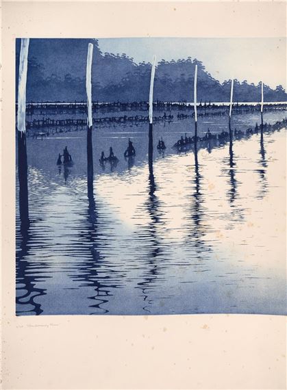 Peter Hickey | Hawkesbury Moon (triptych) (1986) | MutualArt