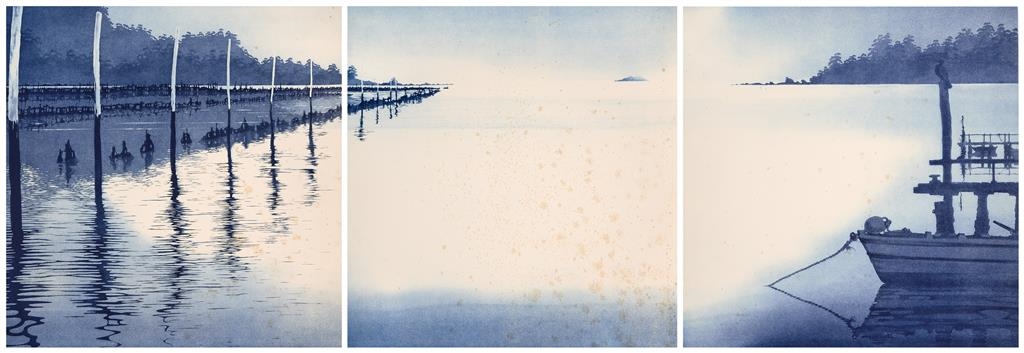 Peter Hickey | Hawkesbury Moon (triptych) (1986) | MutualArt