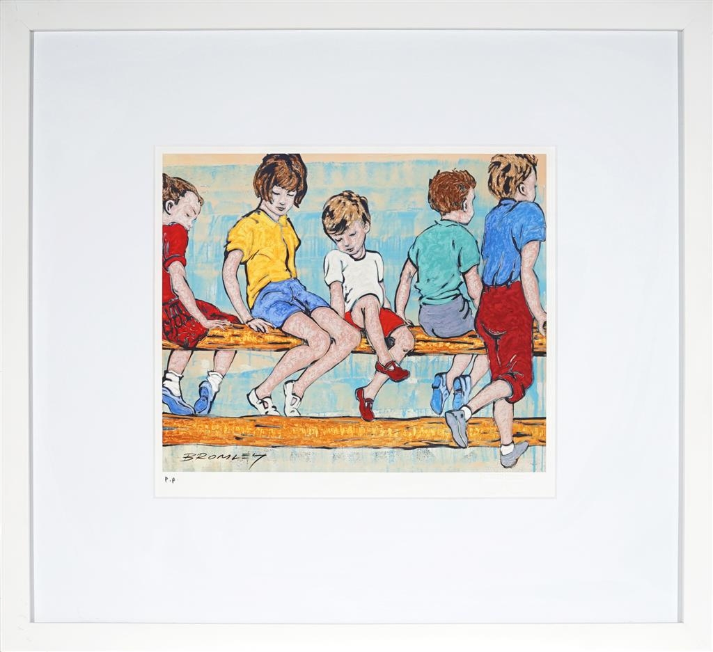 David Bromley | Children on The Fence | MutualArt