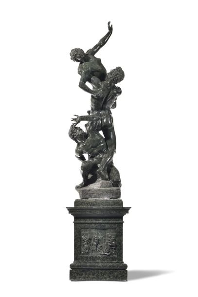 Giambologna | Green porphyry marble subject representing the Abduction ...