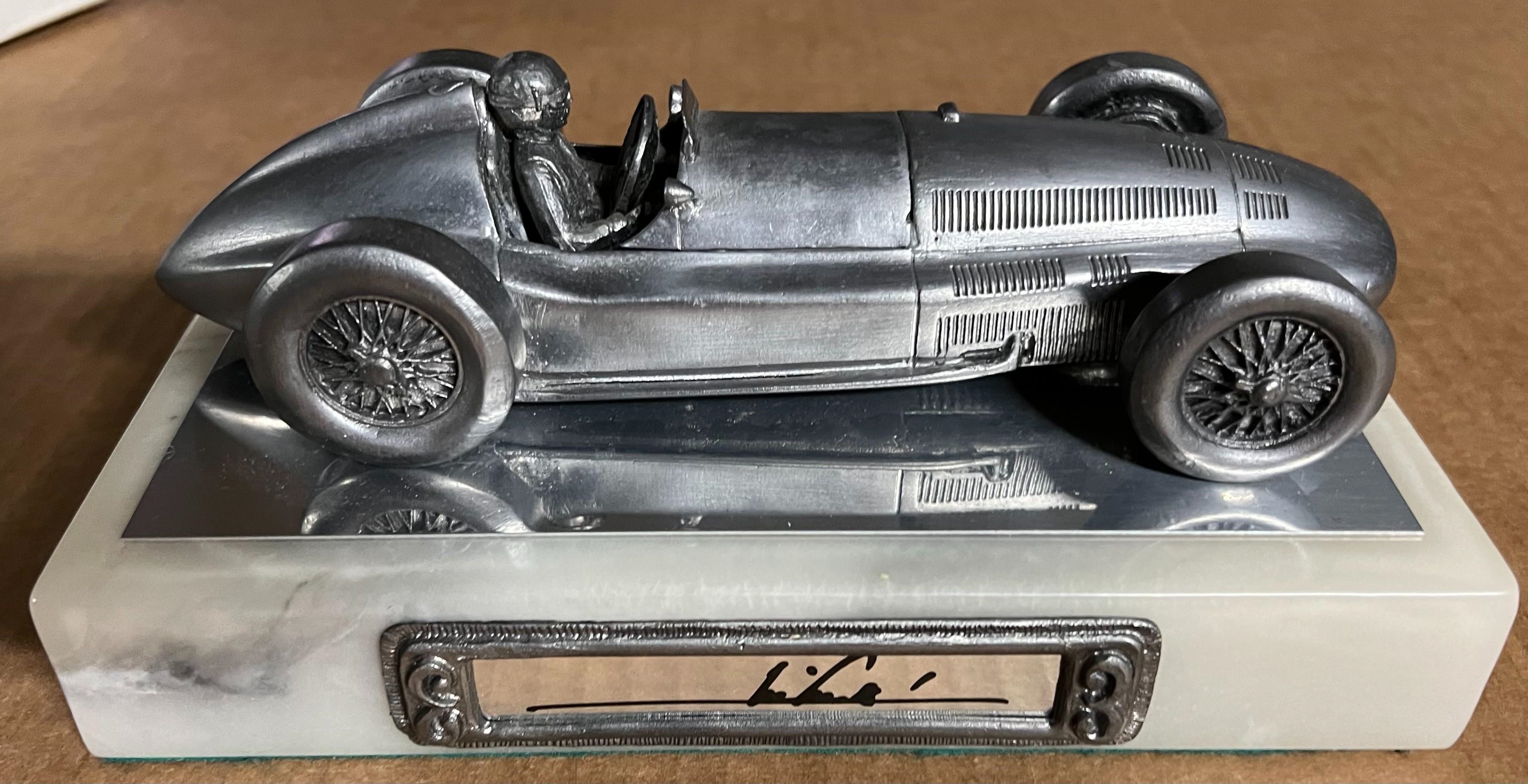 Michael Ricker | Desk sculpture of an open wheel early 1950’s Grand ...